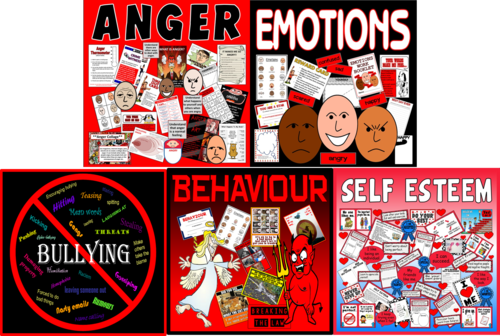 *EMOTIONS BUNDLE* EMOTIONS, FEELINGS, ANGER MANAGEMENT, SELF ESTEEM ...