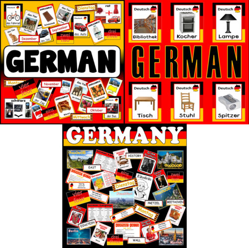 *GERMAN LANGUAGE / GERMANY BUNDLE* 3 SETS - LANGUAGE RESOURCES ...
