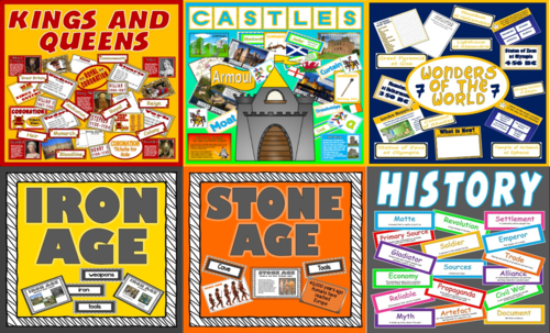 *HISTORY BUNDLE* IRON AND STONE AGE, 7 WONDERS, CASTLE, KINGS AND ...
