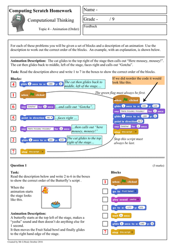 Scratch Programming - Computational Thinking Homework 4 | Teaching ... Scratch Programming - Computational Thinking Homework 4 | Teaching ...