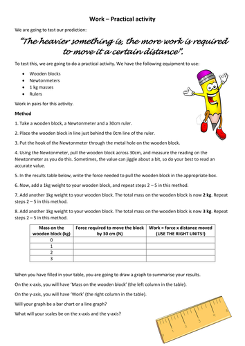 Work - Practical Activity Guide | Teaching Resources