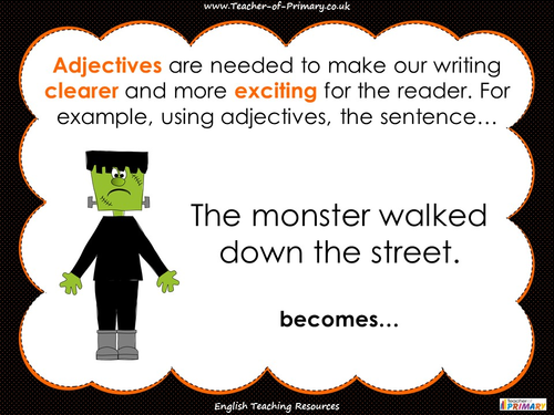 Halloween Adjectives | Teaching Resources