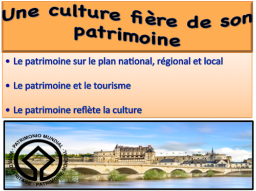 Une culture fière de son patrimoine / AQA/ AS Level French / New / 2016 ...