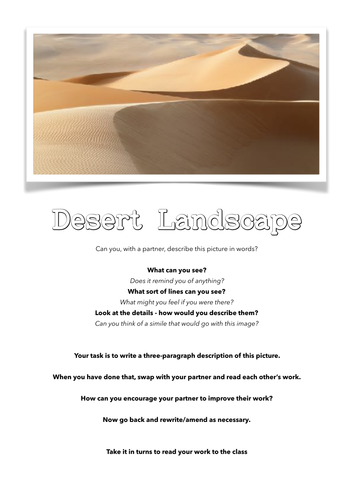Deserts - A Creative Writing Resource - KS2 | Teaching Resources