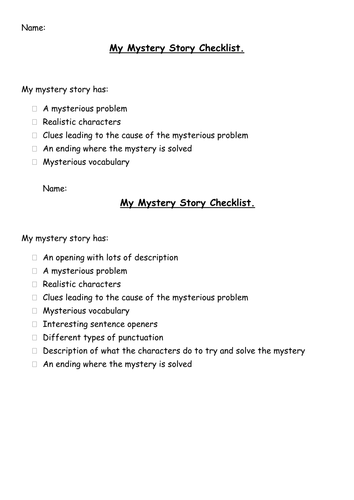 Mystery Story Pack KS2 | Teaching Resources