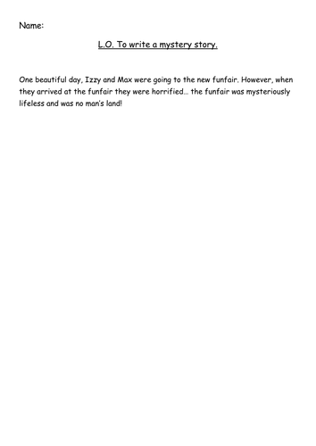 Mystery Story Pack KS2 | Teaching Resources