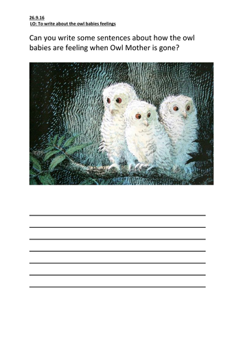 Owl Babies Lesson Plans and Resources | Teaching Resources