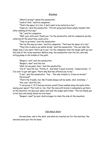 Short Stories - KS2 English Planning and Resources (Two Weeks ...