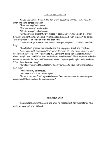 Short Stories - KS2 English Planning and Resources (Two Weeks ...