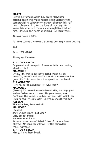 'Twelfth Night'- Whole DETAILED Scheme | Teaching Resources