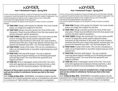 Wonder - Scheme of Work and Assessments | Teaching Resources