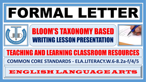 FORMAL LETTER WRITING - POWERPOINT PRESENTATION | Teaching Resources FORMAL LETTER WRITING - POWERPOINT PRESENTATION | Teaching Resources