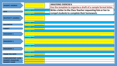 FORMAL LETTER WRITING - POWERPOINT PRESENTATION | Teaching Resources FORMAL LETTER WRITING - POWERPOINT PRESENTATION | Teaching Resources