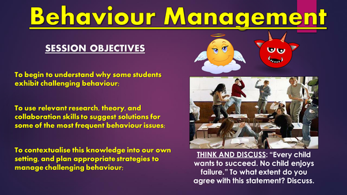 Behaviour Management CPD Session! | Teaching Resources