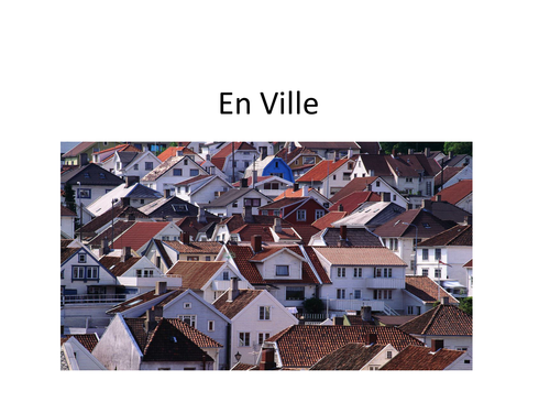 Places in the town in French | Teaching Resources