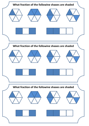 Shading and describing fractions | Teaching Resources