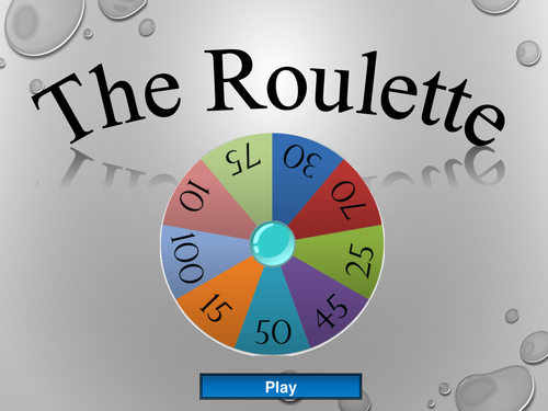 The Roulette | Teaching Resources