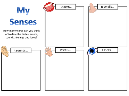 Senses (series of worksheets) | Teaching Resources