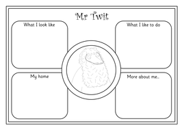 THE TWITS teaching pack- worksheets, activities, display materials ...