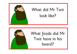THE TWITS teaching pack- worksheets, activities, display materials ...