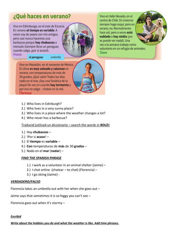 EL PRESENTE - PRESENT TENSE IN SPANISH | Teaching Resources