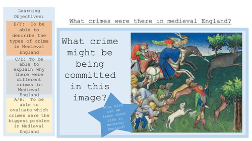 EdExcel 1-9 History 2016 - Crime and Punishment - 1. Medieval England ...