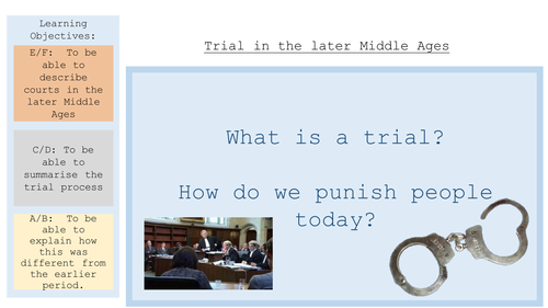 EdExcel 1-9 History 2016 - Crime and Punishment - 1. Medieval England ...