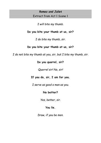 NEW GCSE English Literature Romeo and Juliet SOW | Teaching Resources