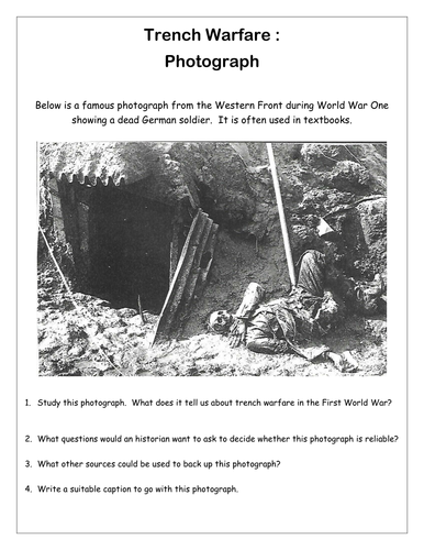 Trench Warfare (2-3 lessons) | Teaching Resources