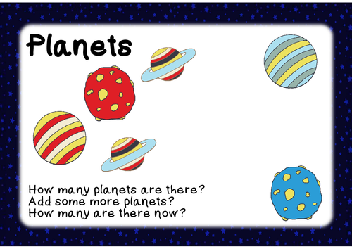 EYFS NUMBERS COUNTING SPACE THEME TEACHING RESOURCES EYFS KS1 ADDITION ...