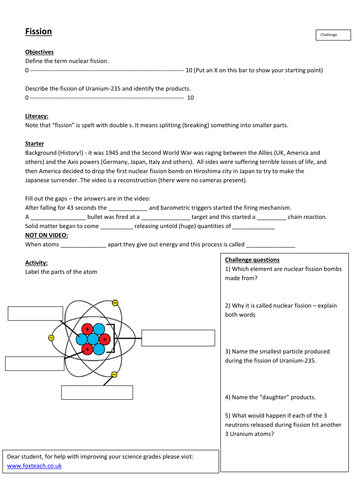 Nuclear fission & fusion, chain reactions, controlling CRs, bombs ...
