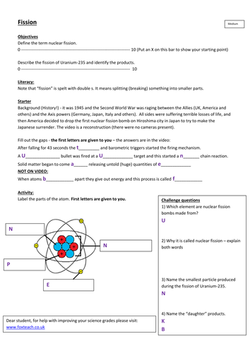 Nuclear fission & fusion, chain reactions, controlling CRs, bombs ...