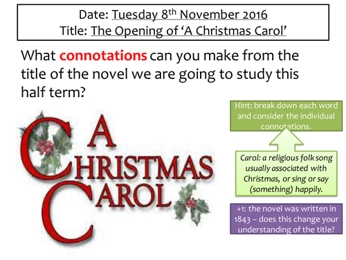 A Christmas Carol | Teaching Resources