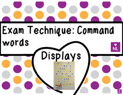 FREE Exam Command Words (Display) | Teaching Resources