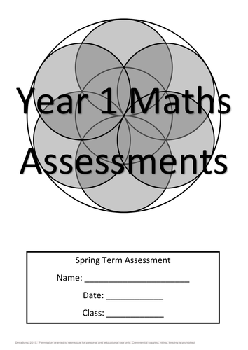 Year 1 Maths Assessment and Tracking (SPRING) | Teaching Resources