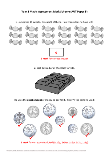 Year 2 Maths Assessment and Tracking (AUTUMN) | Teaching Resources