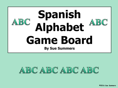Spanish Alphabet Board Game 2 Designs | Teaching Resources