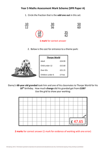 Year 5 Maths Assessment and Tracking (SPRING) | Teaching Resources