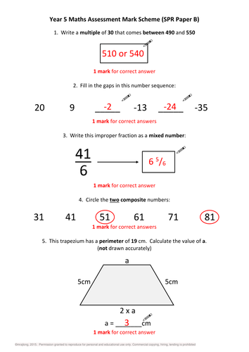 Year 5 Maths Assessment and Tracking (SPRING) | Teaching Resources