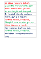 Poetry planning based around space and the moon landing for year 2 ...