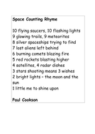 Poetry planning based around space and the moon landing for year 2 ...