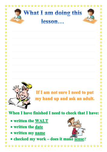 A4 task reminders and instructions to help SEND children | Teaching ...