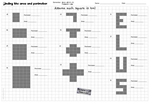 Finding & Drawing Area and Perimeter of Irregular Polygons | Teaching ...