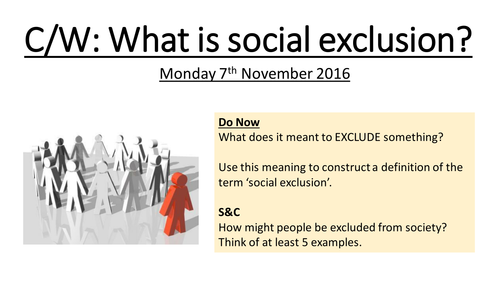What is Social Exclusion? | Teaching Resources