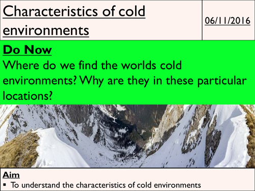 The Living World - Cold Environments | Teaching Resources