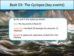 Homer's Odyssey Book IX: The Cyclopes (key events) | Teaching Resources
