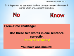 LITERACY: word of the week | Teaching Resources