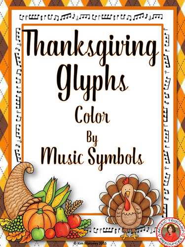Thanksgiving Color By Music Symbols | Teaching Resources