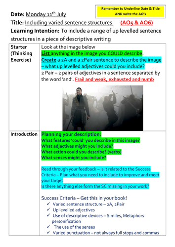AQA Lit - Macbeth - Scheme of Learning | Teaching Resources