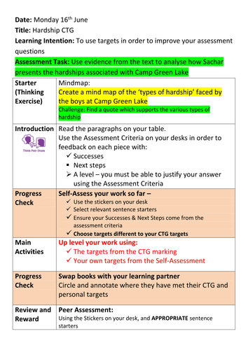 Holes - Scheme of Learning - Assessment | Teaching Resources